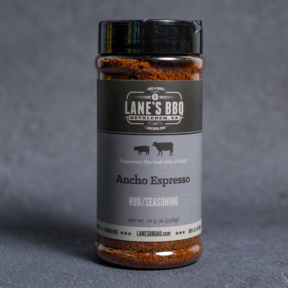 BBQ Seasonings - Ancho Espresso 298g | Lanes - Portable Spits Australia