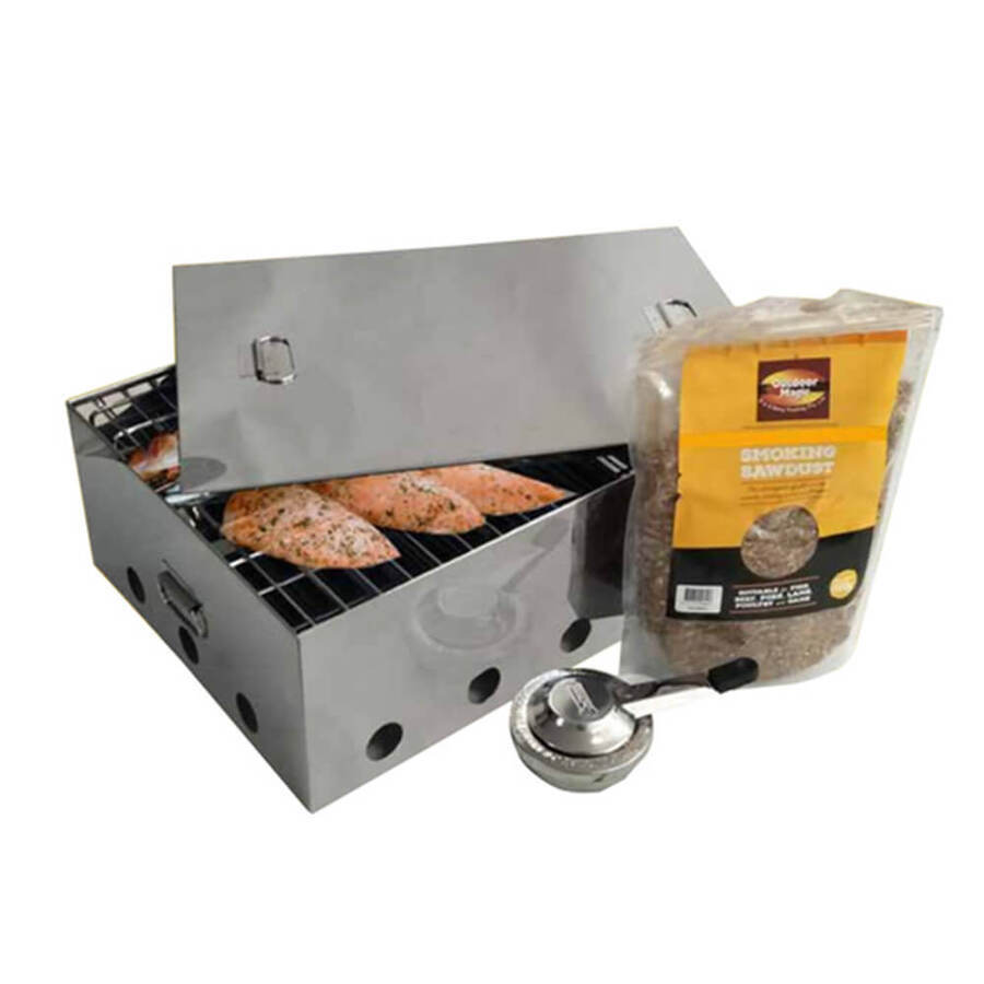 Outdoor Magic Stainless Steel Fish Smoker - Portable Spits Australia