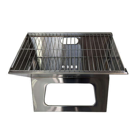 Stainless Steel Portable Folding Charcoal BBQ 49.5 x 30cm | Outdoor ...