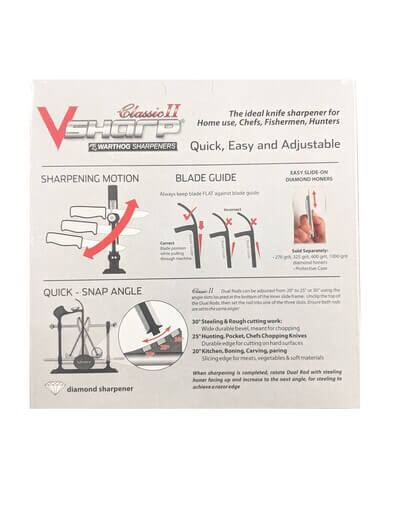 V-Sharp Classic II Knife Sharpener | Warthog Sharpeners - Portable ...